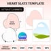 Heart Slate Template, Heart Slate Svg, Slate Sublimation Template ...