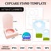 Cupcake Stand Template, Cupcake Stand, Cupcake Holder Template, Stand ...