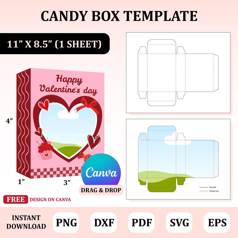 Sweetheart Candies Box - Etsy