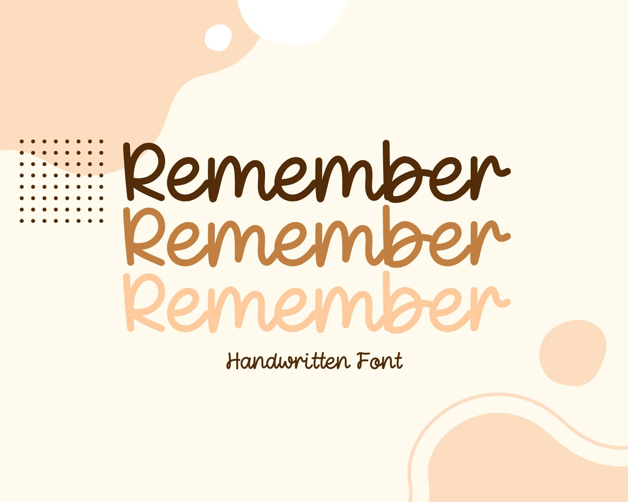 Remember Font, Cute Font, Handwritten Font, Handwriting Font, Goodnotes ...