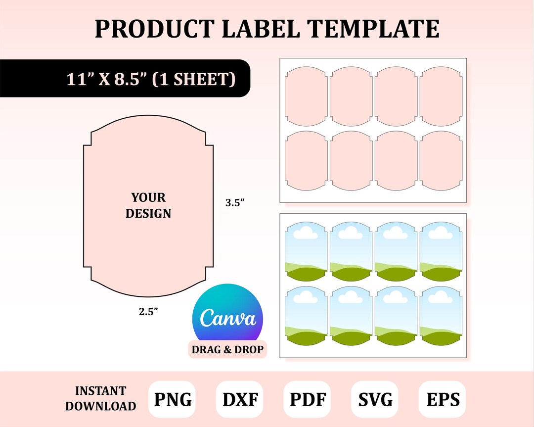 Product Label Template, Label Template, Classic Label Template, Product ...