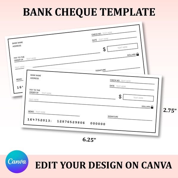Blank Check Svg - Etsy