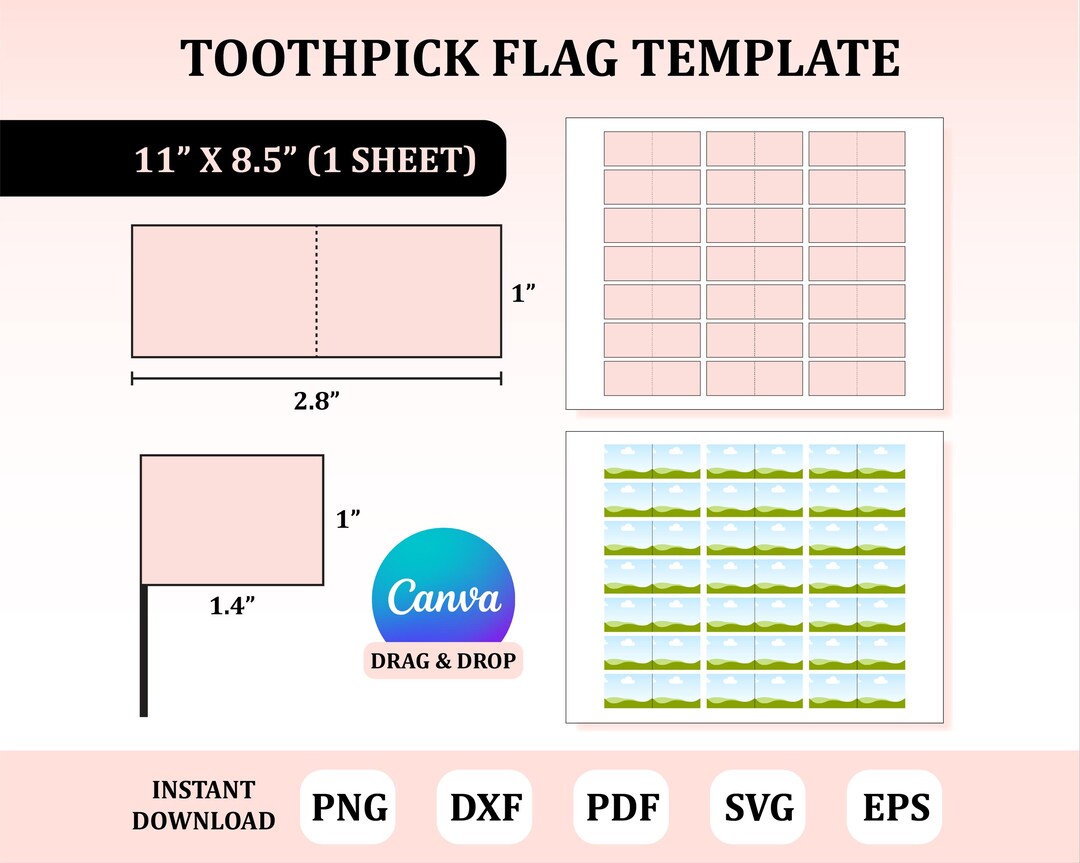 Mini Flag Template, Flag Sublimation Template, Flag Template Svg, Flag ...