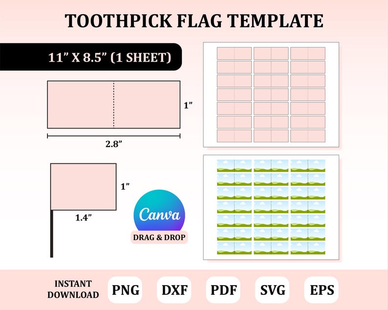 Mini Flag Template, Flag Sublimation Template, Flag Template Svg, Flag ...
