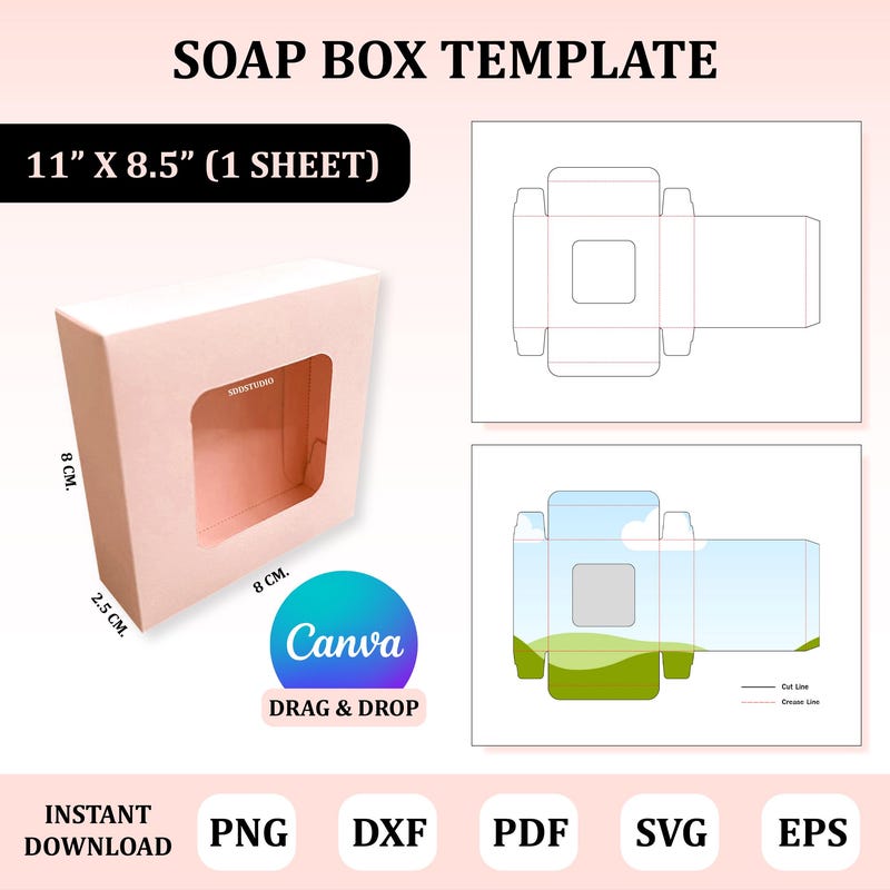 Soap Box Template - Etsy