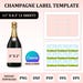 Champagne Label Template, Label Template, Champagne Label Svg, Wine ...