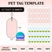 Pet Tag Template, Pet Tag Svg, Tag Template, Oval Tag Template, Dog Tag ...