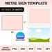 Metal Sign Template, Metal Sign Svg, Sublimation Template, Metal Sign ...