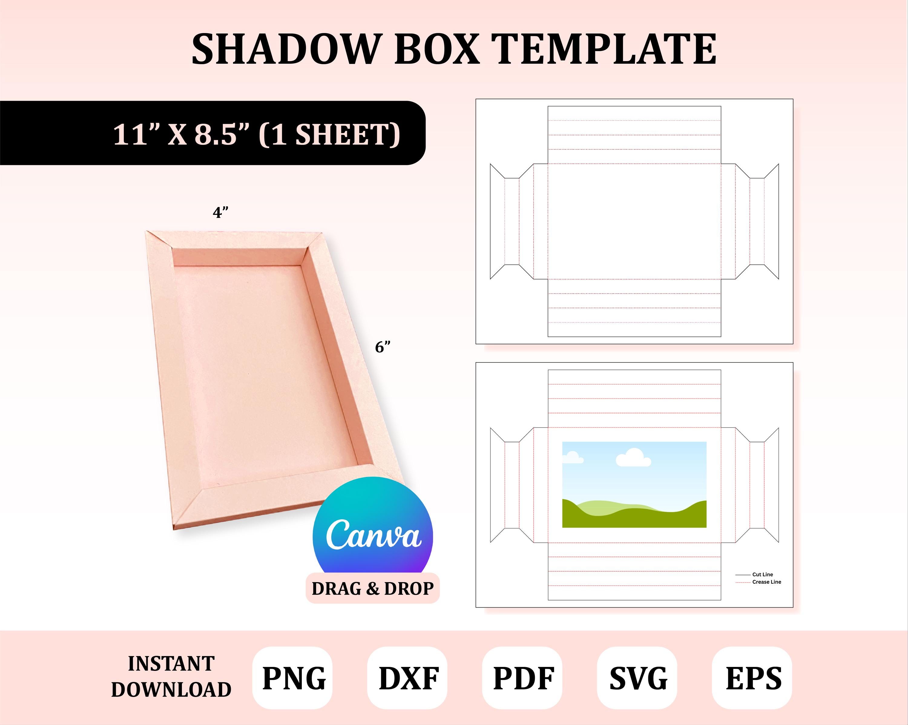 Shadow Box Template, Shadow Box Svg, Box for Photo , Photo Box ...