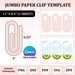 Jumbo Paper Clip Template, Big Paper Clip Template, Jumbo Paper Clip ...