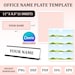 Office Name Plate Template, Office Name Plate Svg , Office Name Plate ...