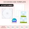 Cd Cover Case Template, Cd Case Insert Template, Cd Jewel Case Template ...