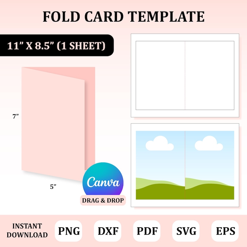 5x7 Table Tent Template - Etsy