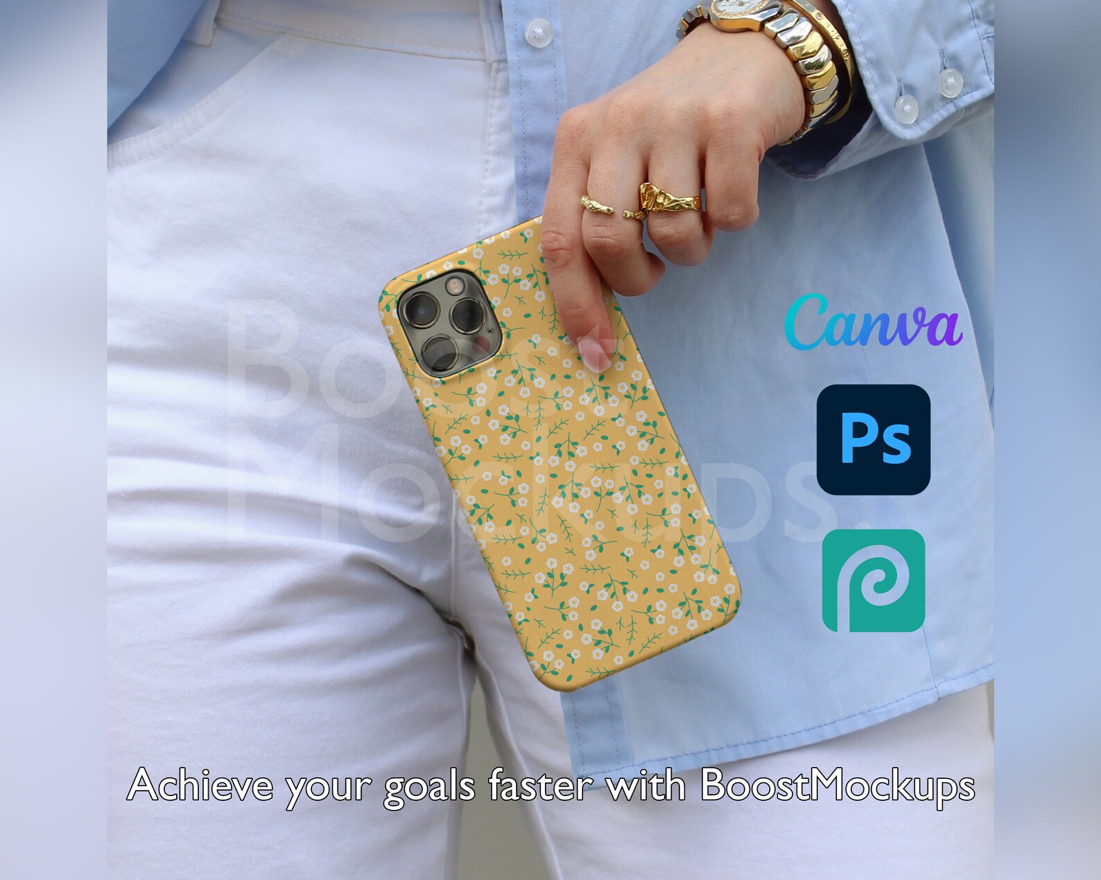 IPhone Snap Phone Case Mockup PSD PNG Canva Photoshop Photopea Files ...