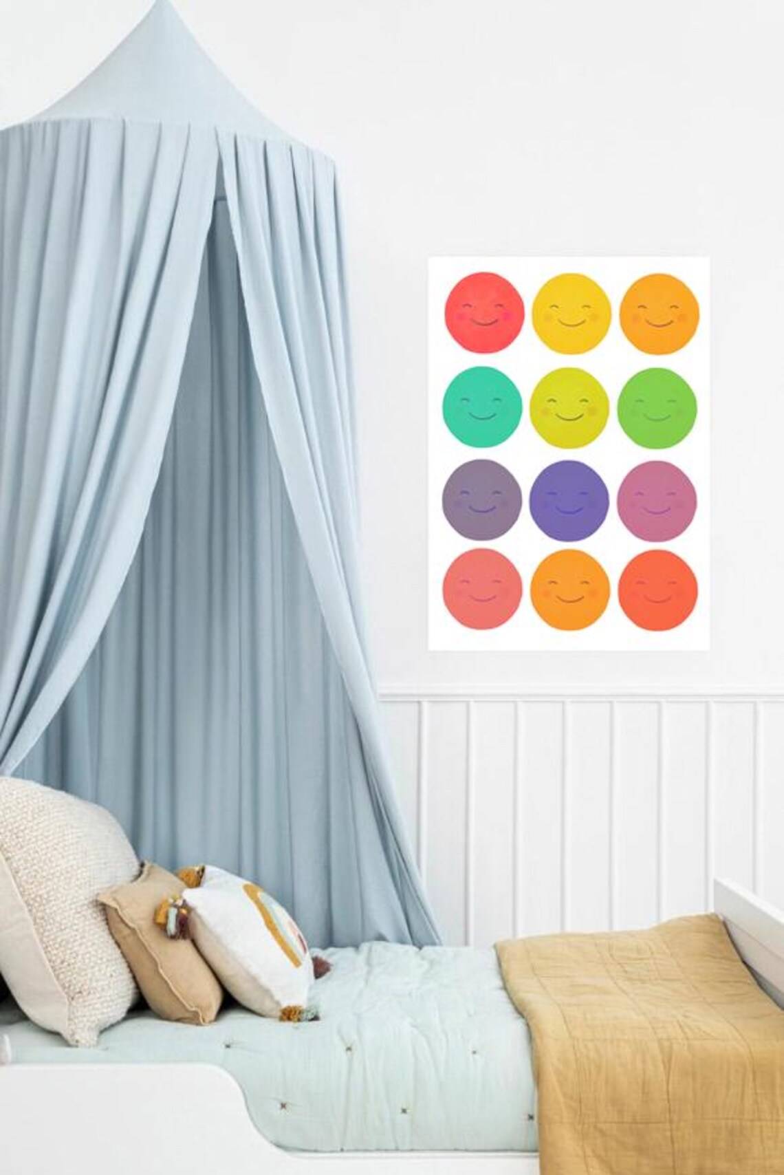 Smiley Face Poster, Retro Kids Decor, Classroom Posters, Happy Face ...