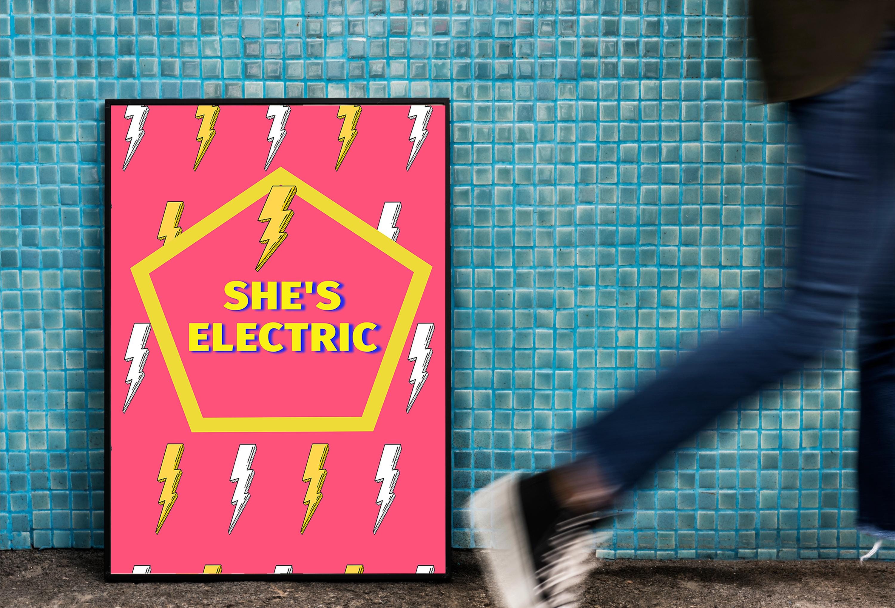 She's Electric Poster, Oasis Wall Art, Band Poster, Gift for Oasis ...