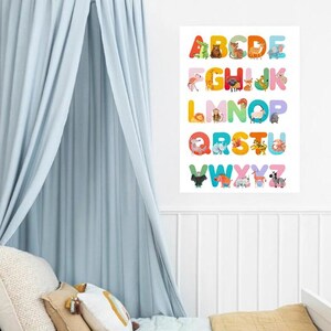 Animal ABC Alphabet, Illustration for Kids Nursery and Baby Room ...