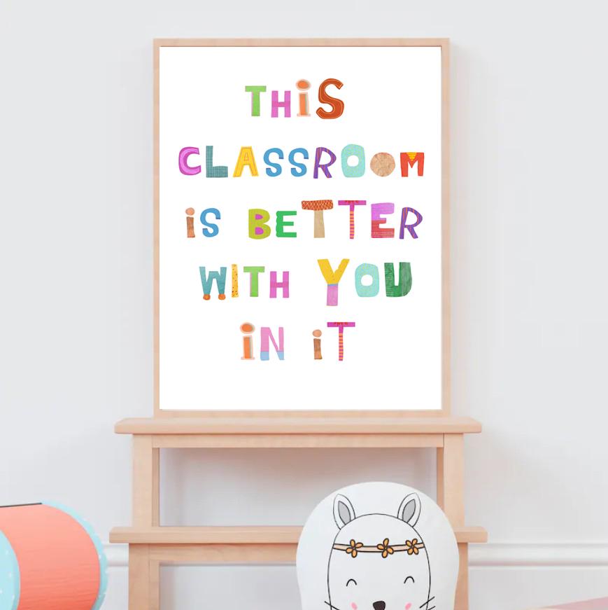 This Classroom is Better With You in It, Boho Classroom Decor ...