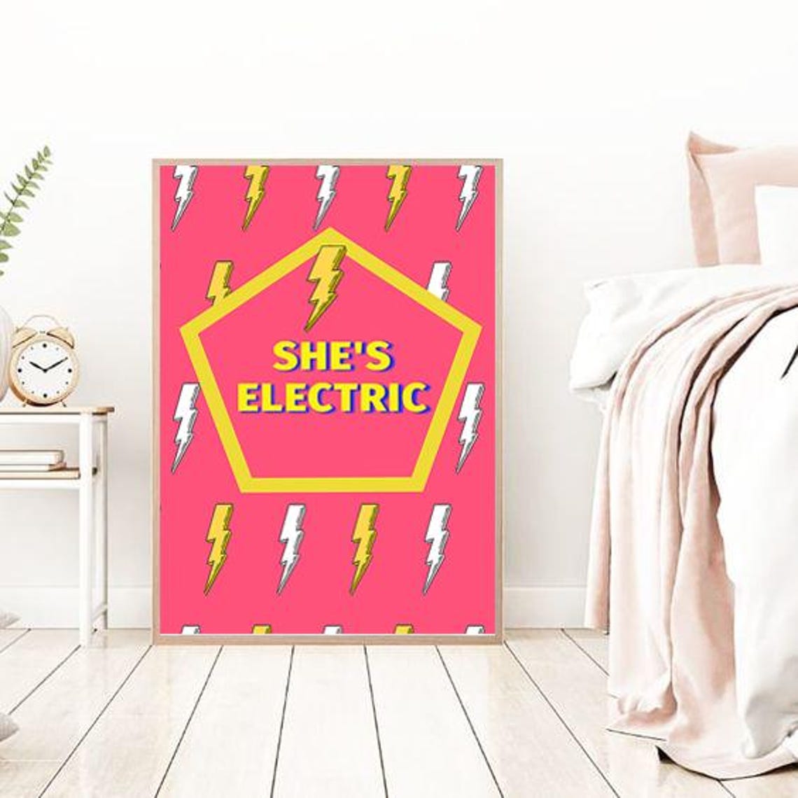 She's Electric Poster, Oasis Wall Art, Band Poster, Gift for Oasis ...