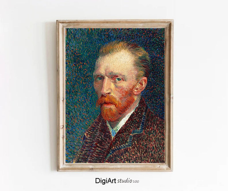 Set of 9, Vincent Van Gogh's Portraits, Printable Wall Art, Digital ...