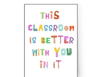 This Classroom is Better With You in It, Boho Classroom Decor ...