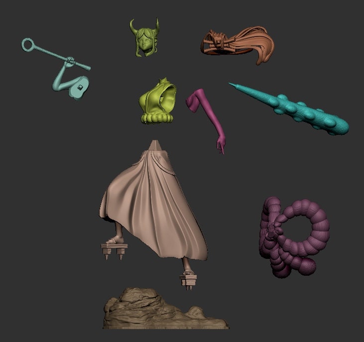 STL Anime Character for 3D Print - Etsy