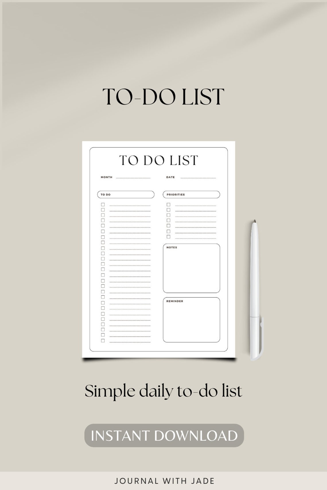 To Do List Template, to Do List Goodnotes, Digital to Do List, Digital ...