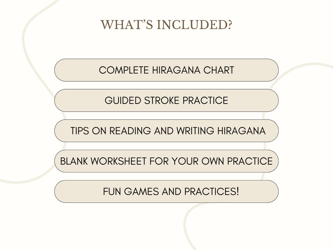 Learn Japanese Hiragana Writing Practice Printable PDF Practice Sheets ...