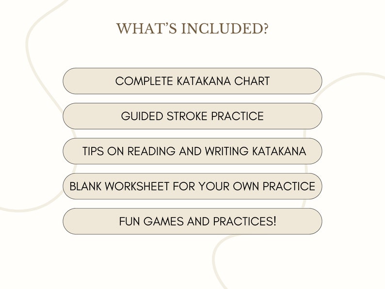 Learn Japanese Katakana Writing Practice Printable PDF Practice Sheets ...