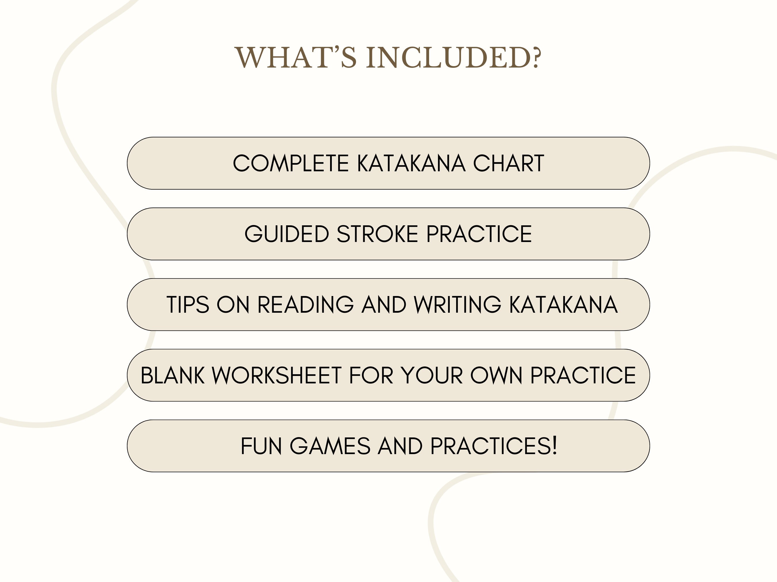 Learn Japanese Katakana Writing Practice Sheets (printable PDF) - Etsy
