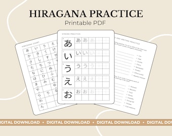 Learn Japanese Katakana Writing Practice Printable PDF Practice Sheets ...