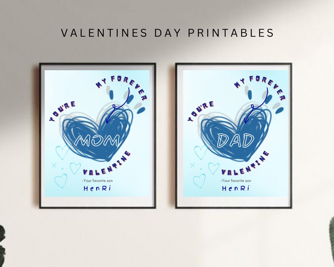 Printable Valentine's Day Card, Mom and Dad Valentines Day Card ...