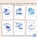 EDITABLE Printable Whale Valentines Cards, School Valentines Day Cards ...