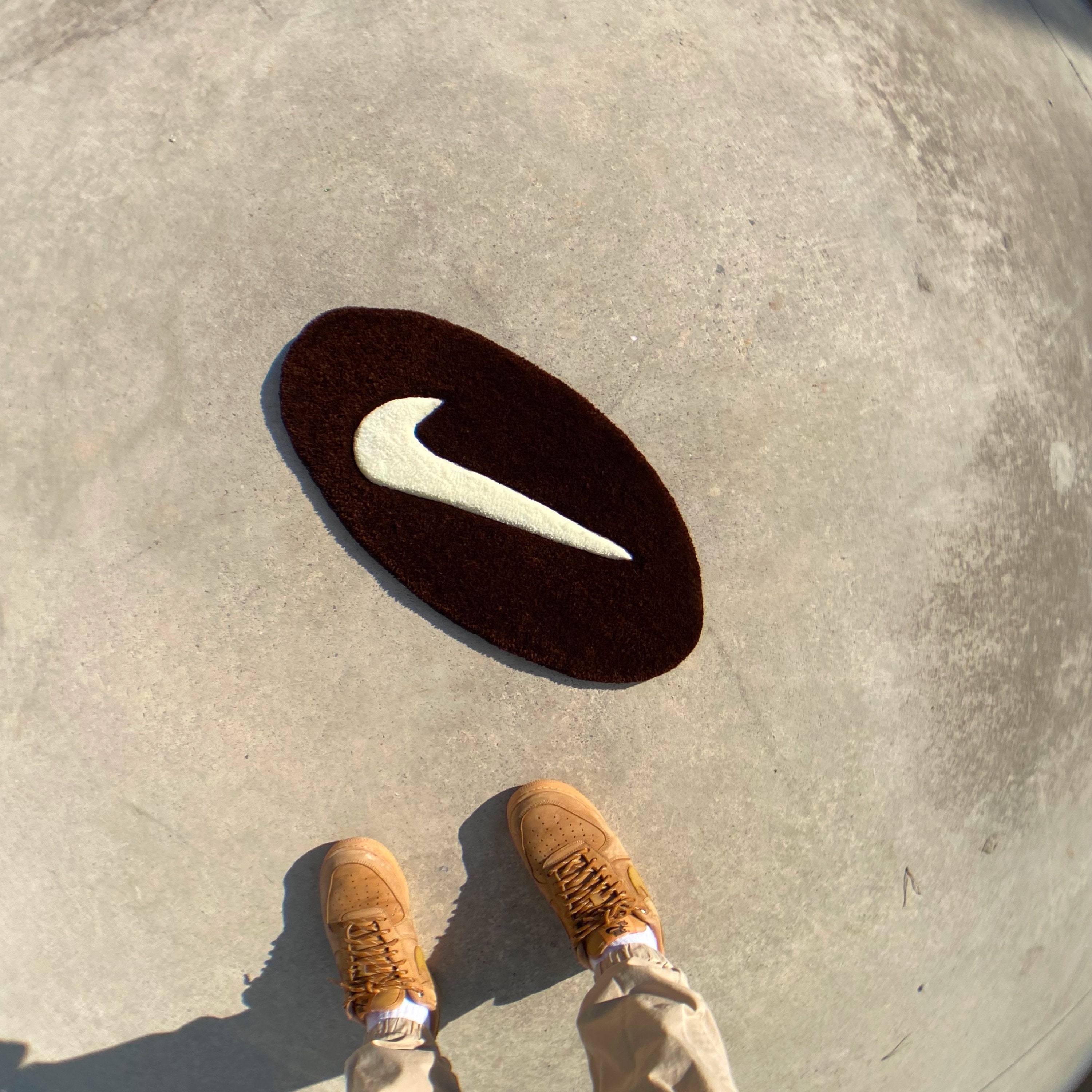 Nike Round Logo Rug,tufted Rug,custom Tufted Rug ,wall Hanging ...