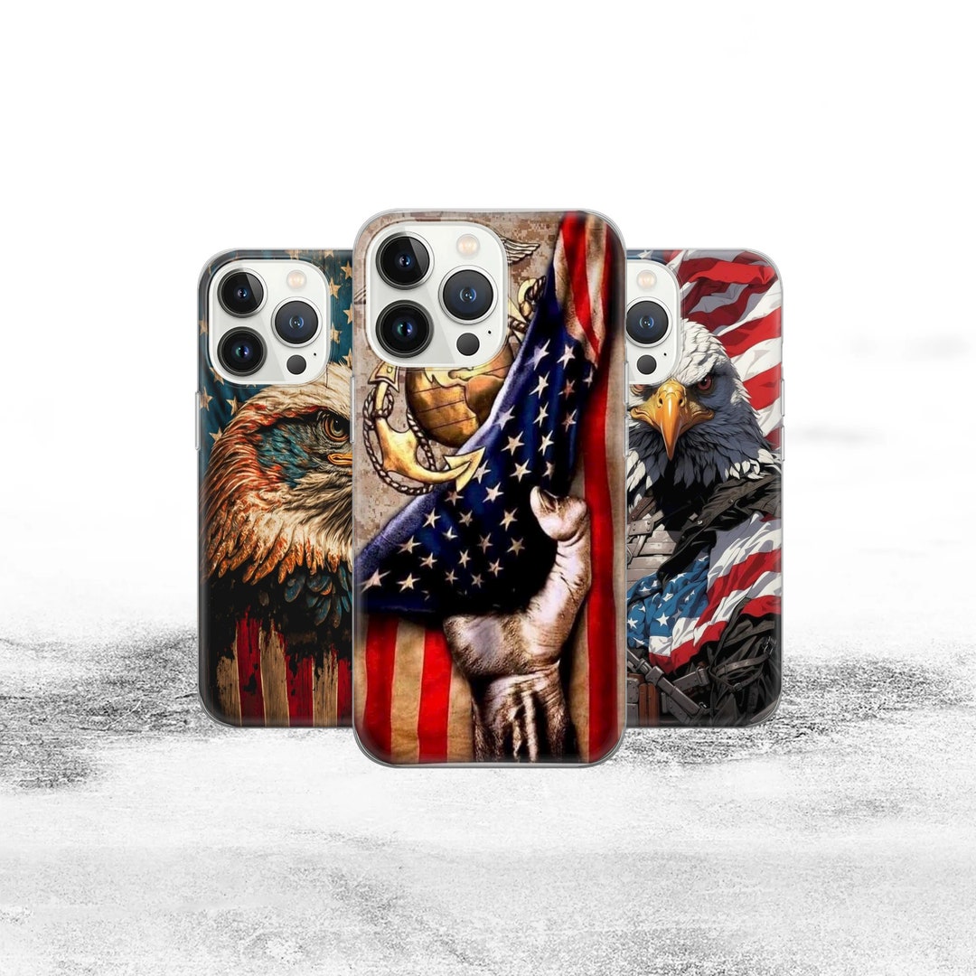 American Flag Phone Case Star Flag Art Cover Fit for iPhone 15 Pro Max ...