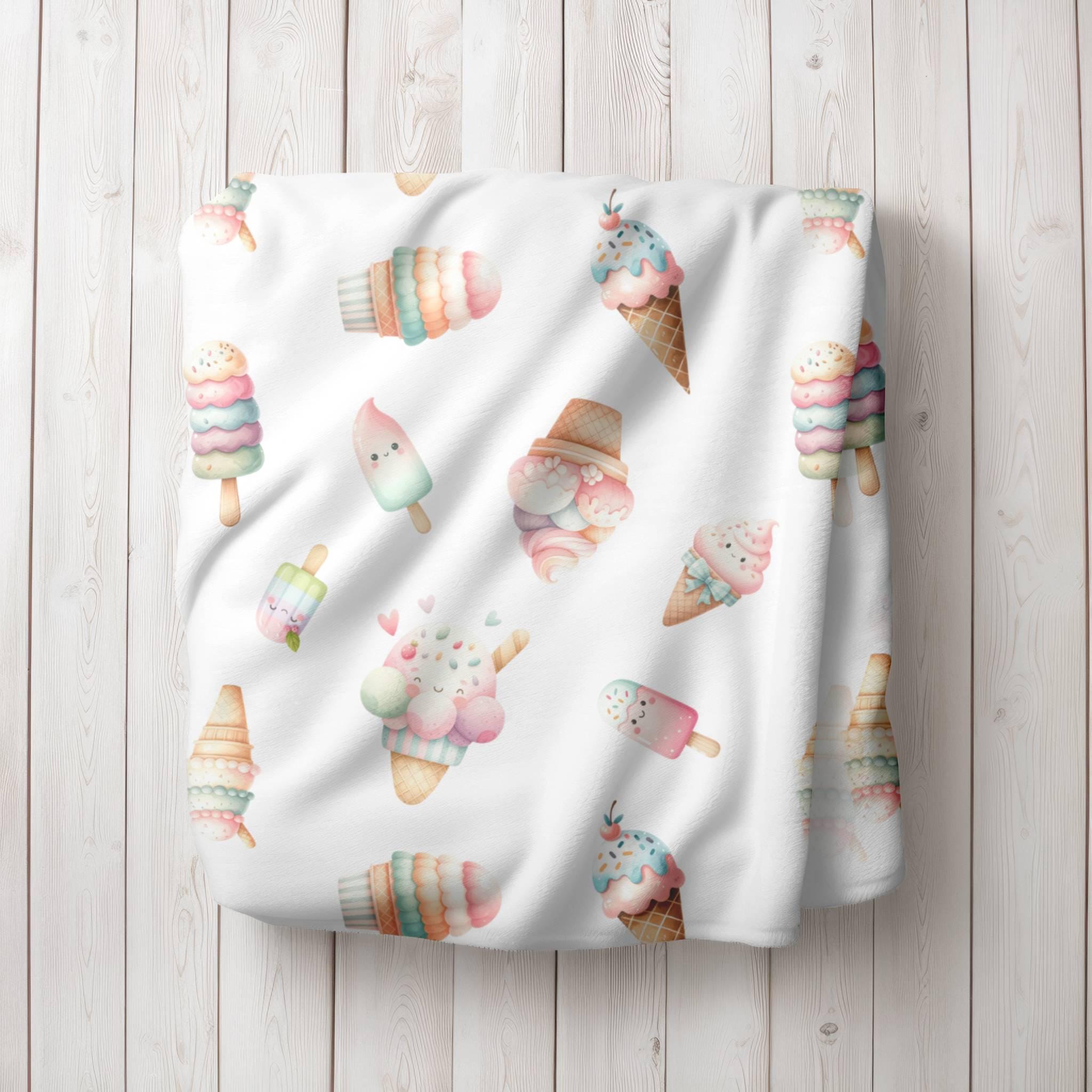 Fun Ice Cream Treats Blanket. Sweet Treats Birthday Gift for Kids. You ...