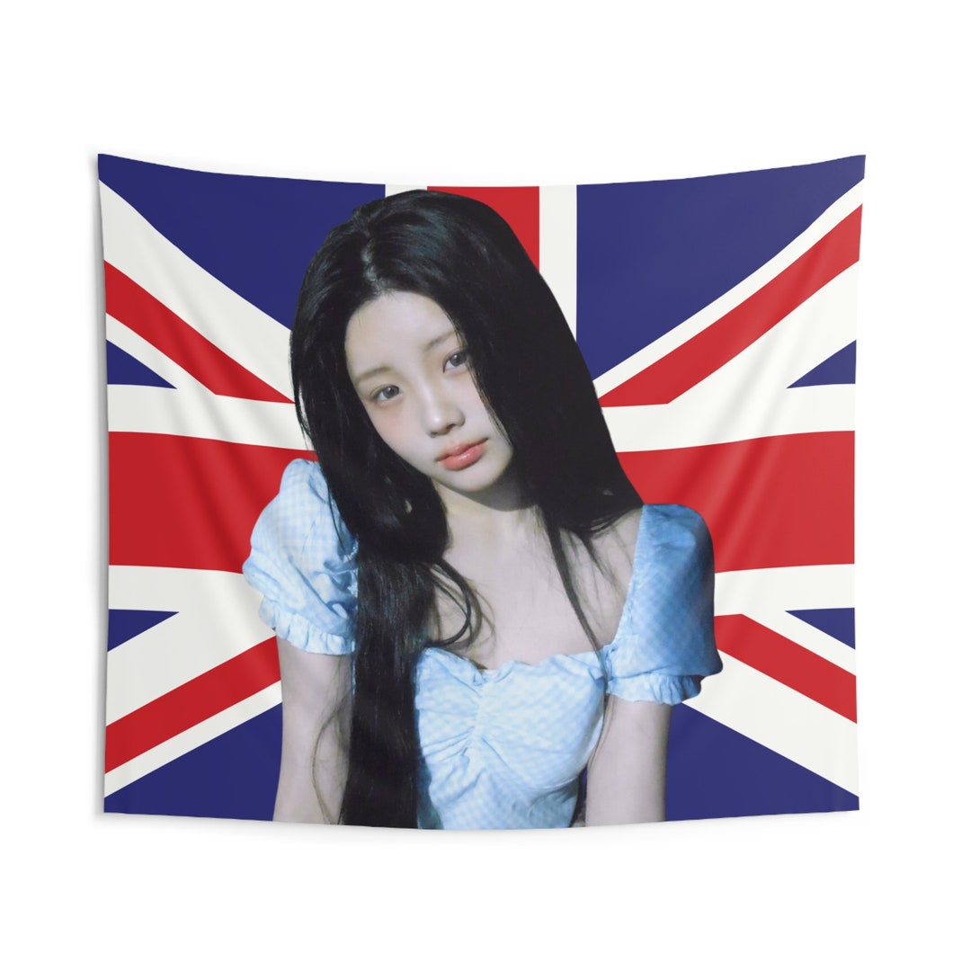 ILLIT WONHEE UK Flag Won Hee British Flag, Kpop Flag, Tapestry, Kpop ...