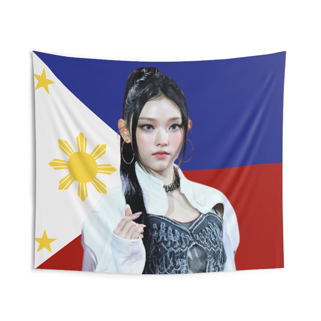 HAERIN NEWJEANS PHILIPPINES Flag, New Jeans Indoor Flag Tapestry, Kpop ...