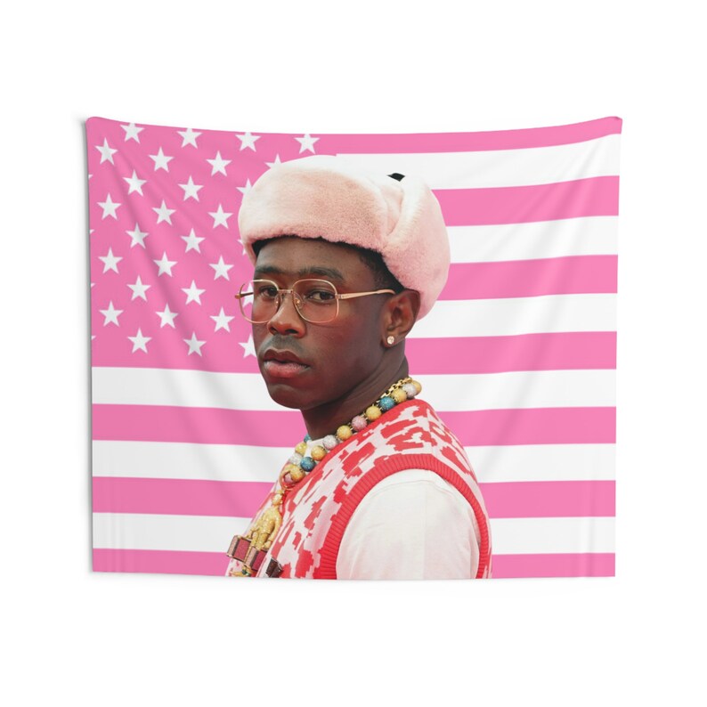 TYLER the CREATOR Pink USA Flag, America Flag, American Flag, Tapestry ...