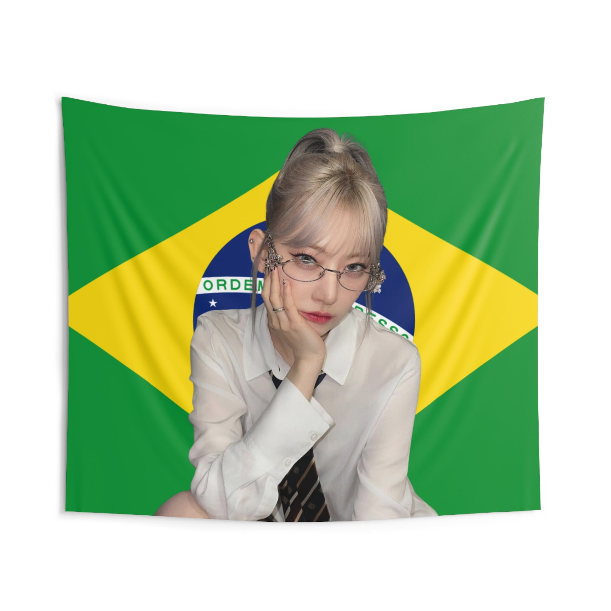 Sakura Le Sserafim BRAZIL Flag Izone Sakura, 39 Saku Chan, Kpop Brazil ...
