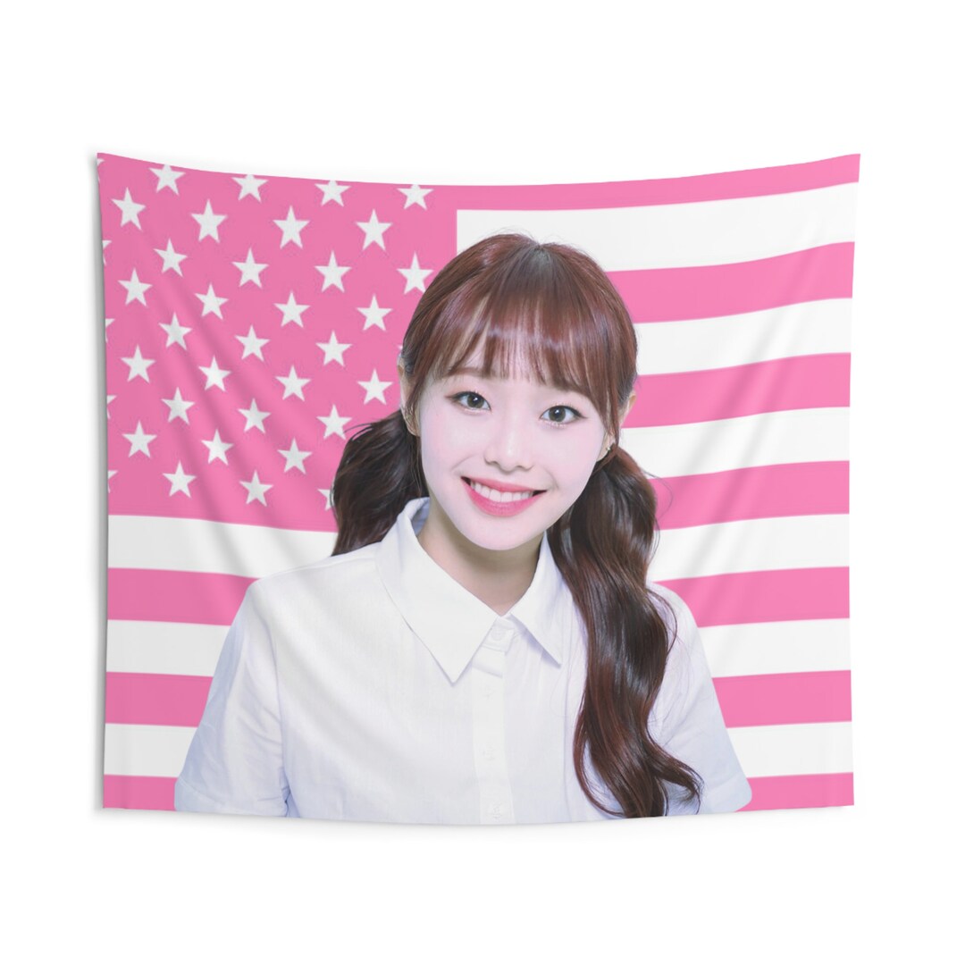 CHUU Loona Pink USA Flag American America Us Flag, Kpop Flag, Tapestry, Kpop Funny Meme Merch ...