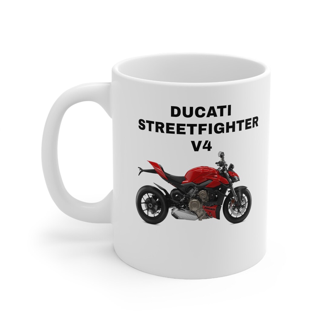 Ducati Streetfighter V4 Mug 11oz | Ceramic Motorcycle Coffee Cup ...
