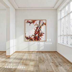 Square Frame Photoshop Mockup | 1:1 Wood Frame PSD Template | PSD Smart ...