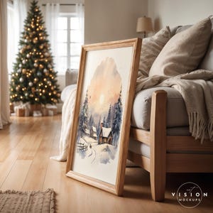 Christmas Mockup Bundle Frame Vertical Frame Mockup Detail View Mock up ...