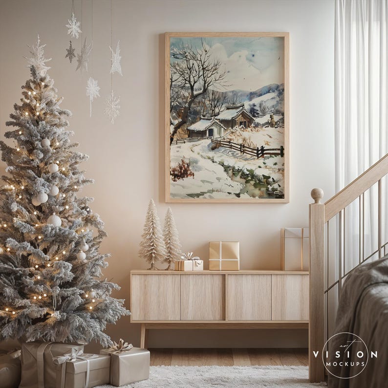 Christmas Mockup Bundle Frame Vertical Frame Mockup Detail View Mock up ...
