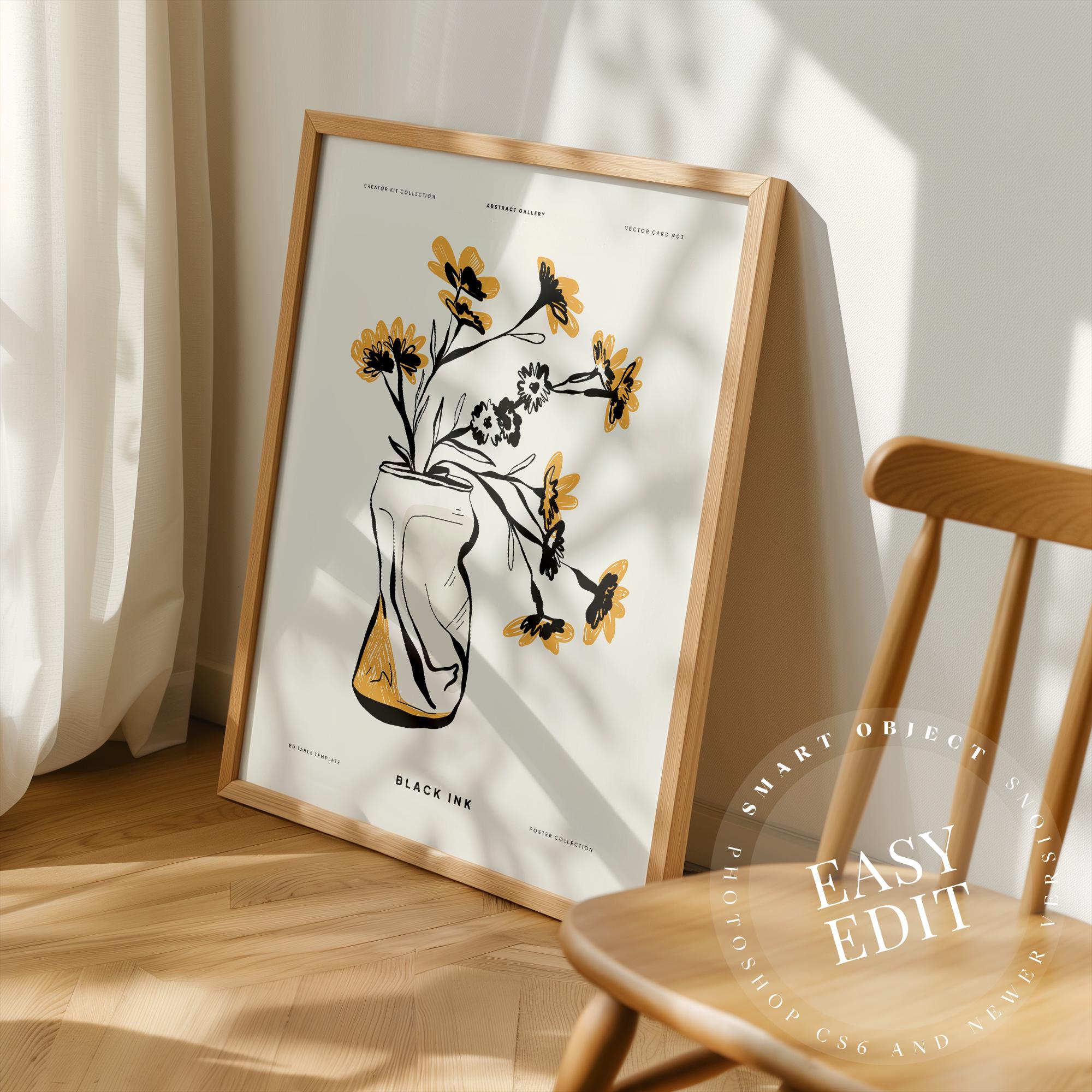 Frame Mockup ISO Frame Elegant Mockup PSD Photoshop Smart Object ...