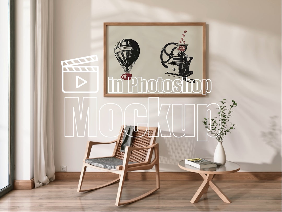 Video Frame Mockup Seamless Loop Animated Frame DIN A ISO Horizontal ...