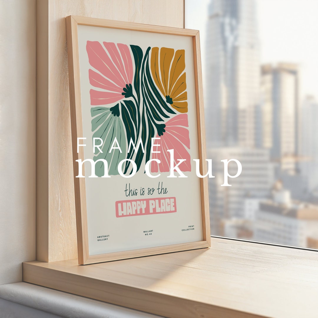 Frame Mockup ISO Close up Frame Mockup PSD Smart Object Interior Mockup ...