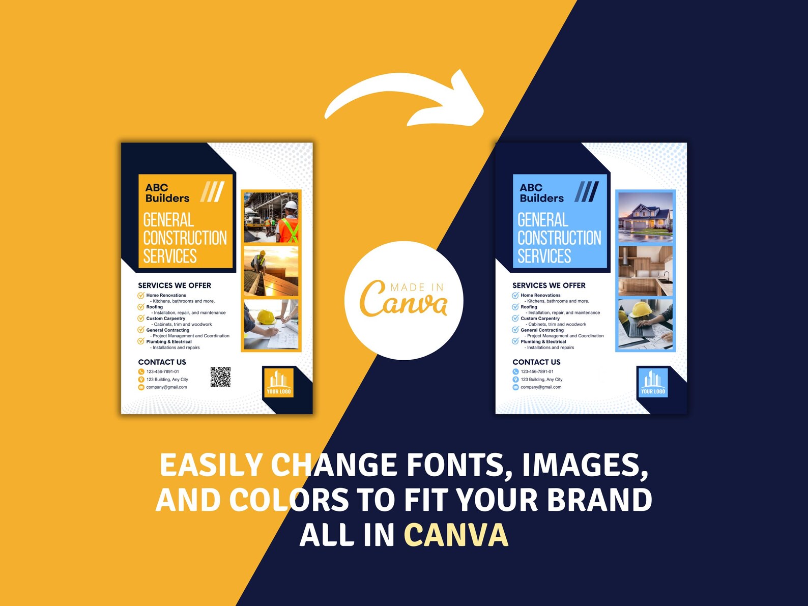 Flyer Templates for Contractors | Contractor Flyer | General ...