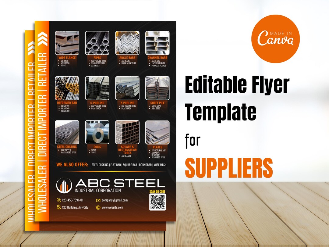 Flyer Templates for Suppliers Supplier Flyer Manufacturers Flyer ...